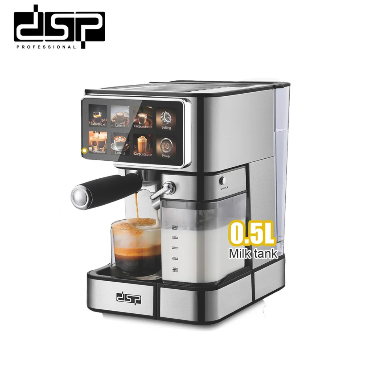 DSP Espresso Coffee Maker for Home & Office Model KA3149