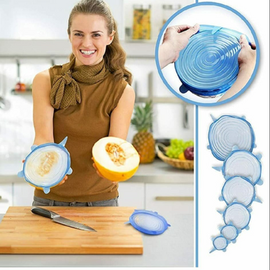 Silicone Stretchable Lids Set x6