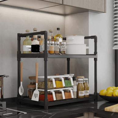 Kitchen Organizer 2 Layers Holder Countertop Storage Rack