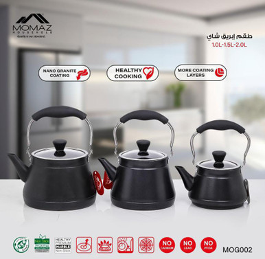Momaz Matte Black Stainless Steel Pot Set