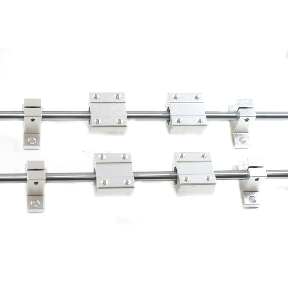 8mm Hardened Rod Rail kit w/ bearing block support - 300mm, 400mm ...