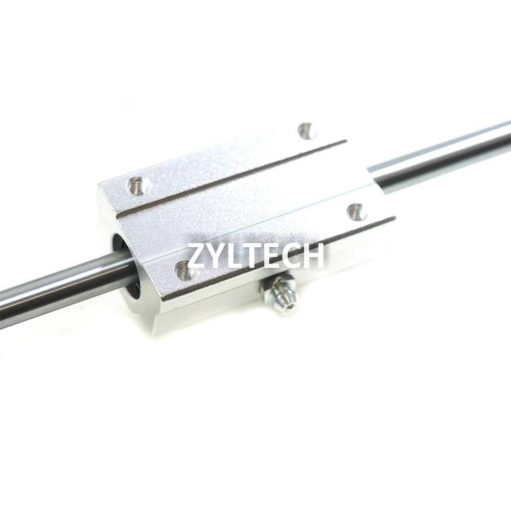 8mm Hardened Rod Rail kit w/ Long Bearing Support - 300mm, 400mm, or ...