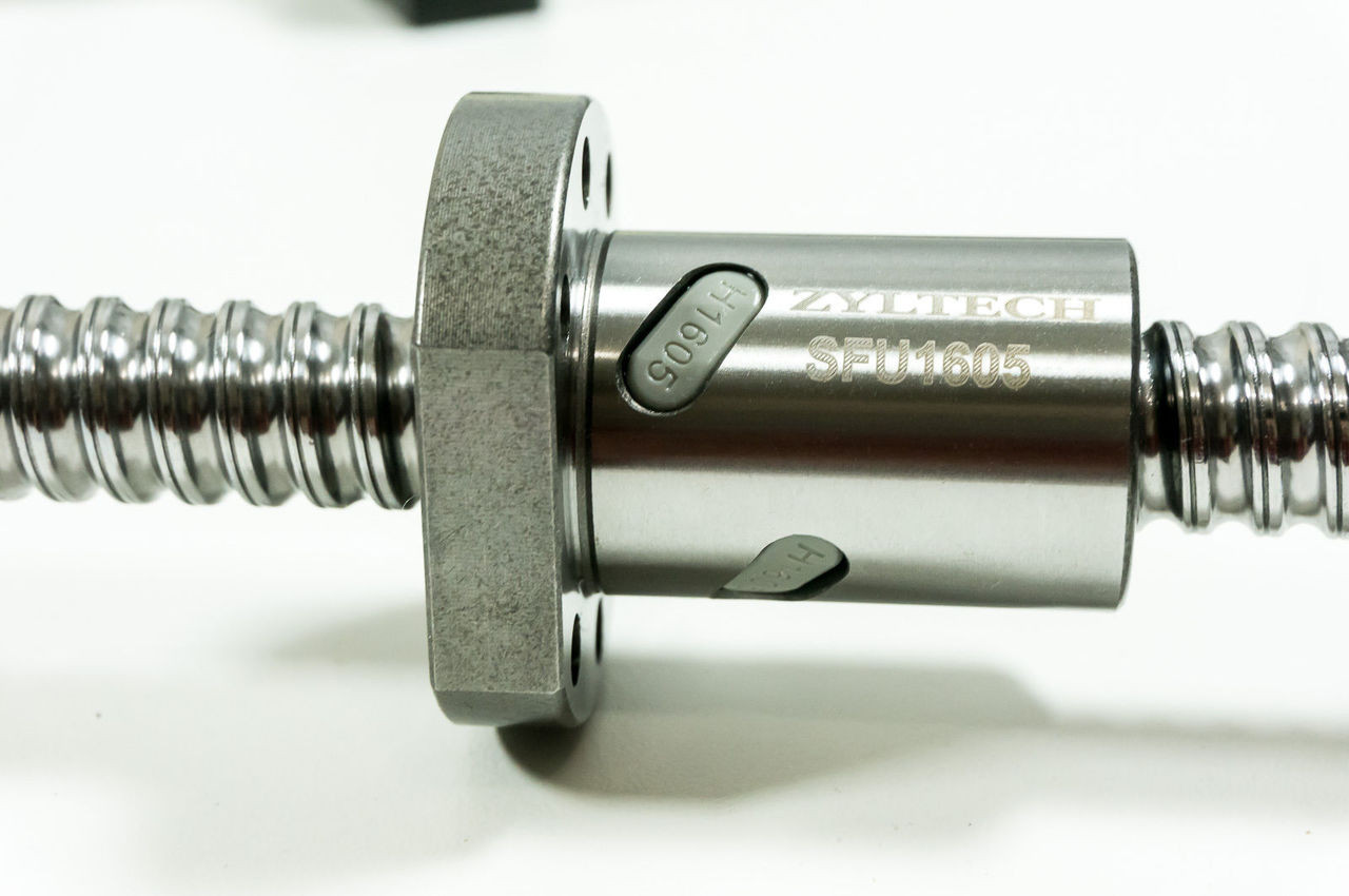 ZYLtech 16mm 1605 Antibacklash Ball Screw w/ Ballnut - Pre-cut lengths ...