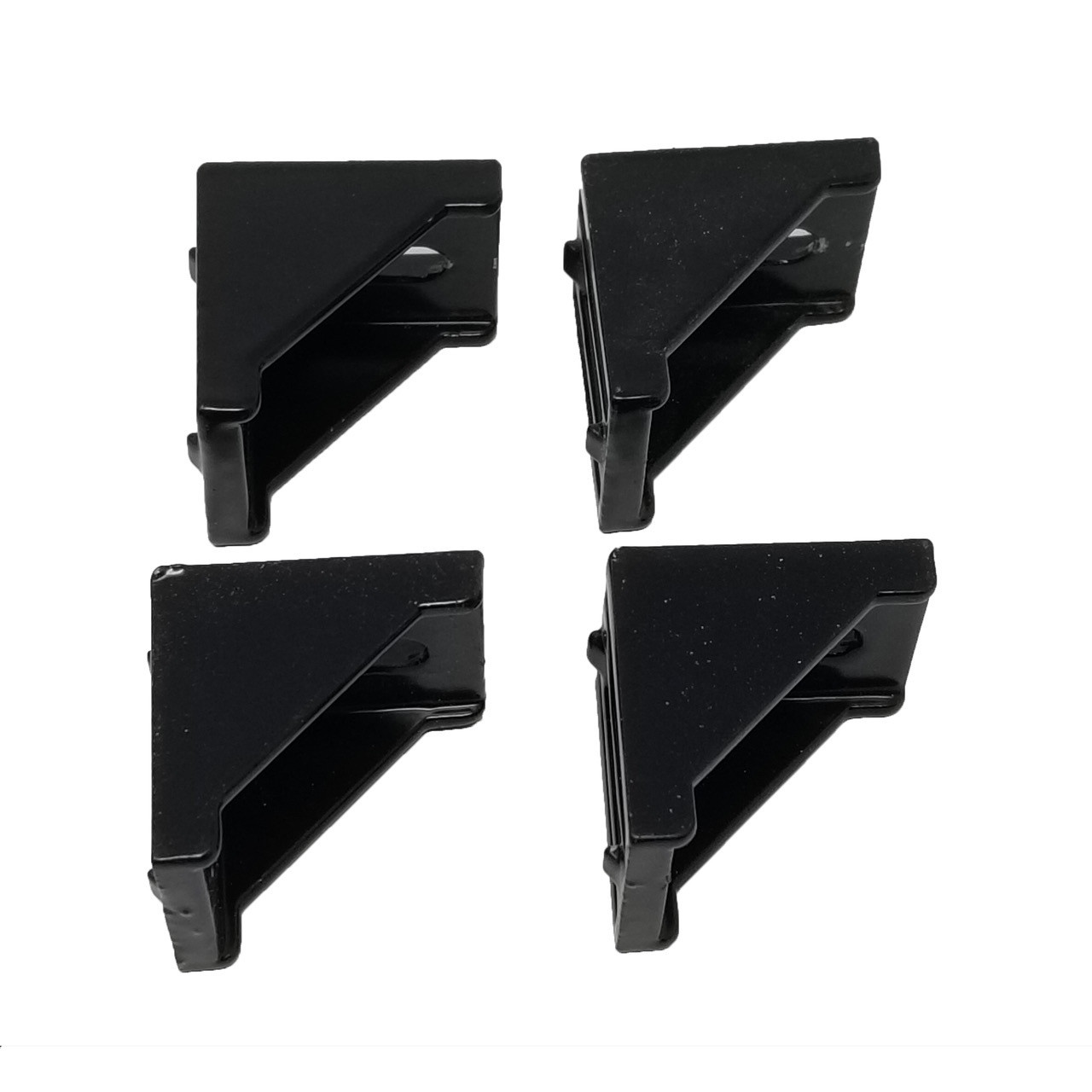 12x 90° 30mm Aluminum Brace/Angle Bracket for 3030 Extrusion - Black ...