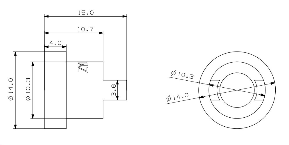 8mm T8x8 Lead Screw Trapezoidal ACME w/ Small Delrin Anti-Backlash Nut ...