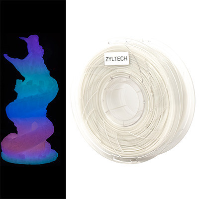 Glow in Dark Luminous PLA 3D Printer Filament 1.75mm 1 kg 2.2 lbs | ZYLtech