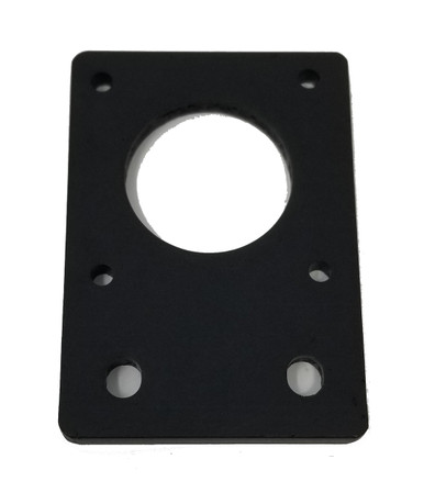 2020 NEMA17 Mounting Plate Black Anodized - ZYLtech Engineering, LLC