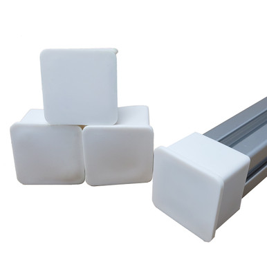 3030 White Slide On Rubber Feet - 4 Pack - ZYLtech Engineering, LLC