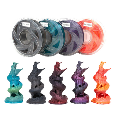 Dual Color Silk Series 3D Printer Filament 1.75mm 1 kg 2.2 lbs | ZYLtech