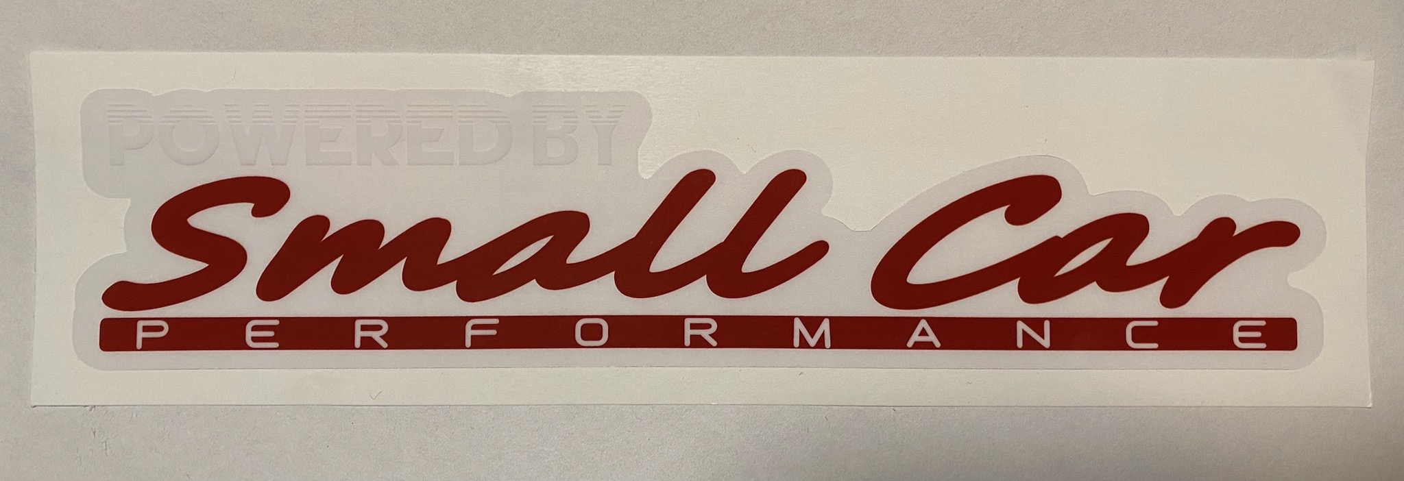 Powered By Small Car "Classic" Sticker - Small Car Performance
