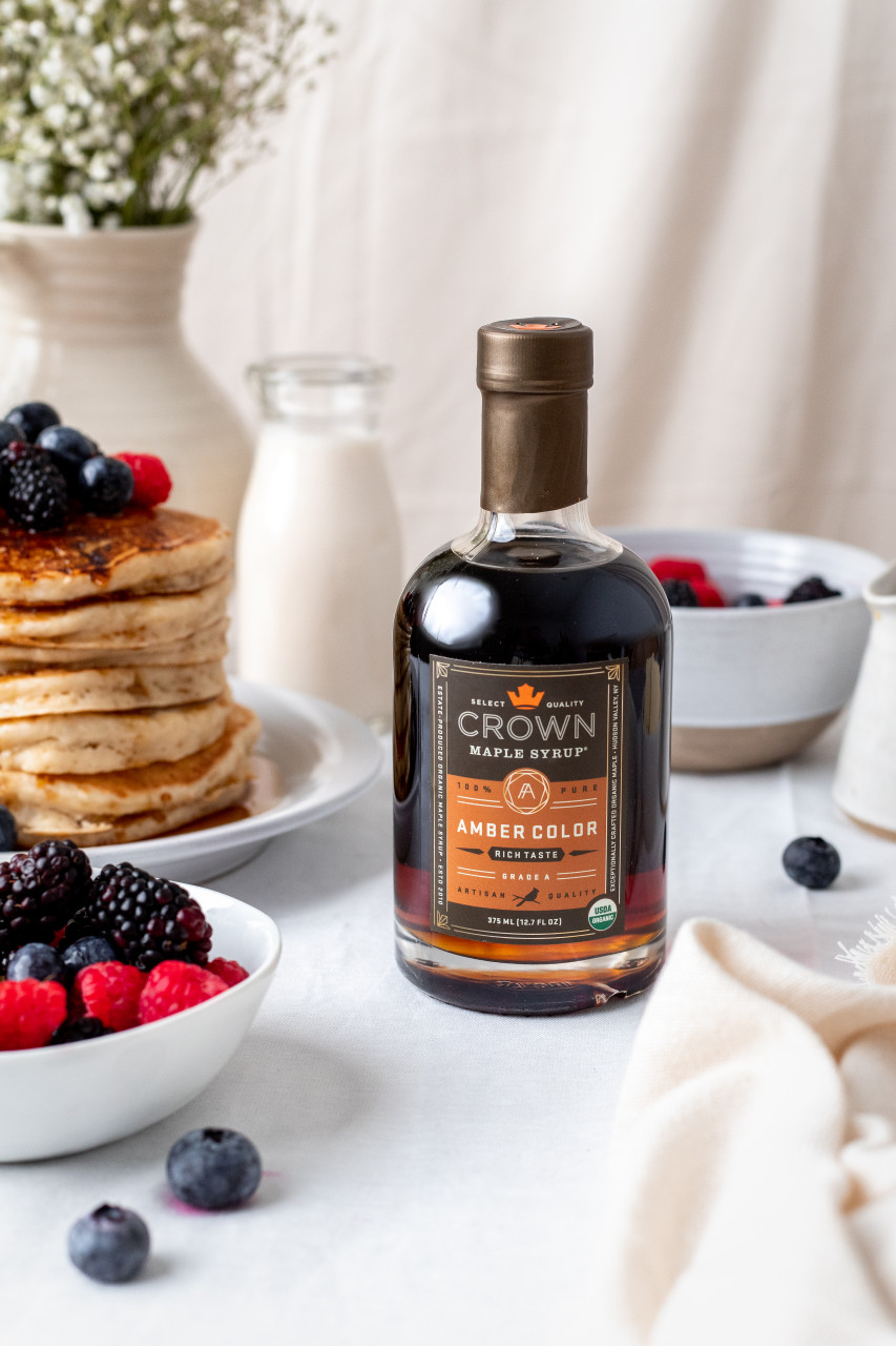 Crown Maple® Organic 100% Pure Amber Color Rich Taste Maple Syrup 375ML ...