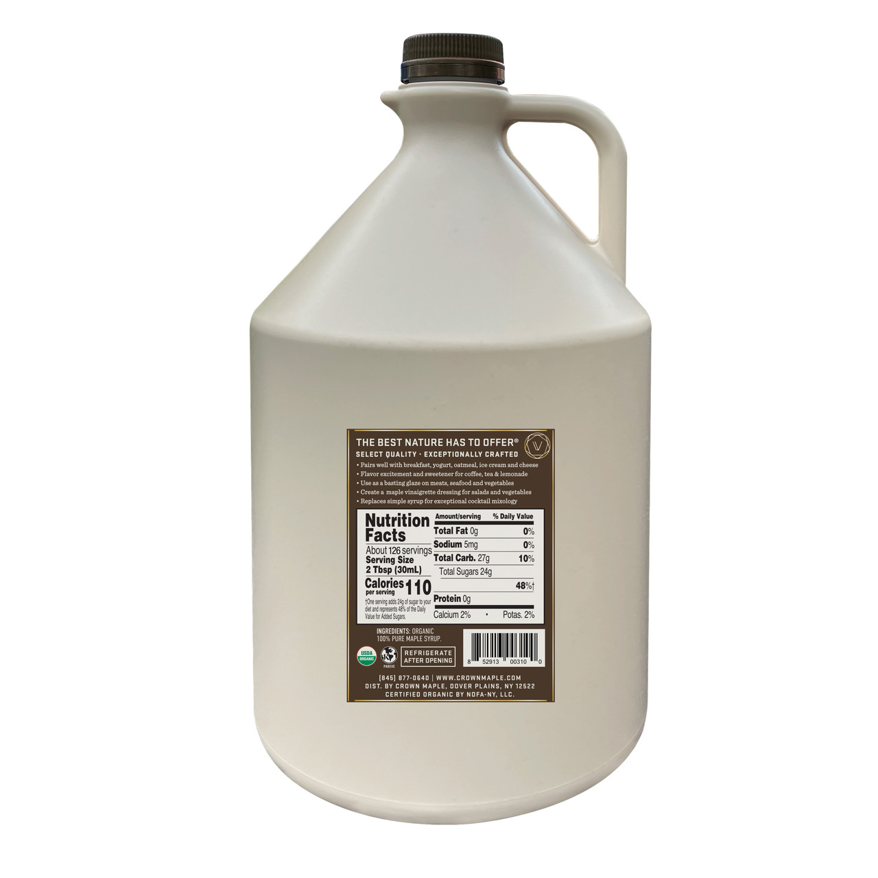 Crown Maple® Organic 100% Pure Very Dark Color Strong Taste Maple Syrup ...