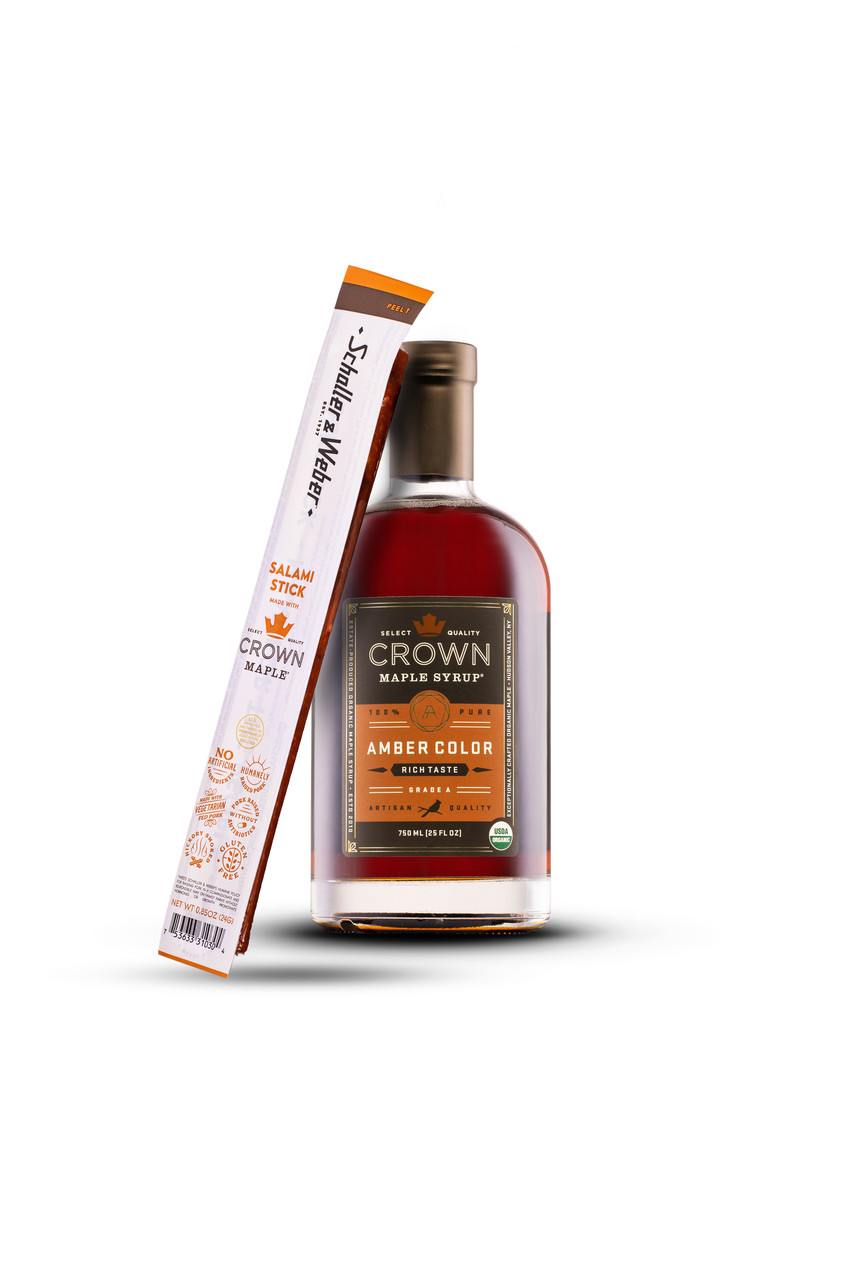 Schaller & Weber Salami Stick and Crown Maple (20-unit Carton)