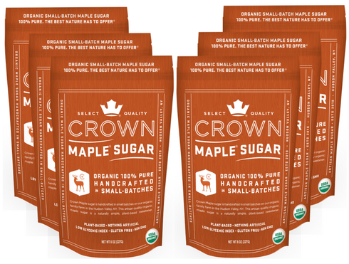 Crown® Maple Organic Maple Sugar 8 oz (227g) 6-Pack Case, SAVE 10% ...
