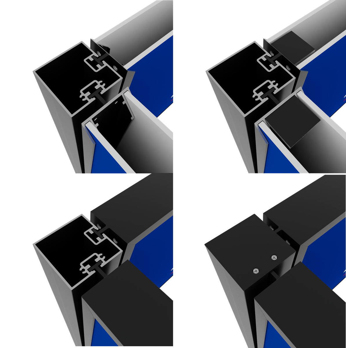 Double Panel Architectural Corner Frame System