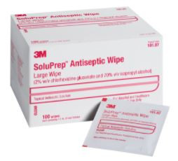 Soluprep Antiseptic Wipe 2%, Chg/70% Ipa, Large Box/100 - Health ...