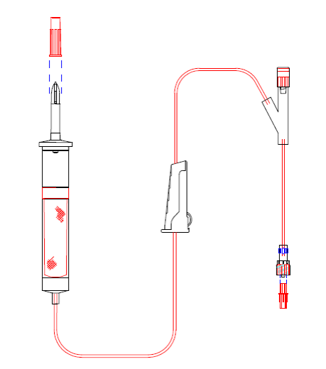 Tuta Iv Admin/Transfusion Set, Y-Site Male Ll With Rotating Collar, 20 ...