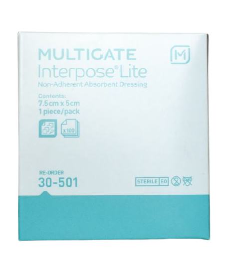 Interpose Lite Na 5Cm X7.5Cm Sterile Box/100 - Health Equipment and ...