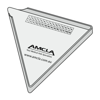 Triangular Pill Counter Tray, Each - Health Equipment and Consumable ...