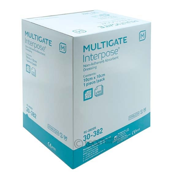 Interpose Sterile Dressing Non Adherent 10X10Cm Box/100 - Health ...