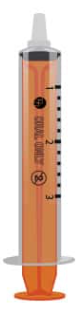 Midmed Oral Syringe 3ml, Sterile, No Cap, Latex Free Rubber Piston ...