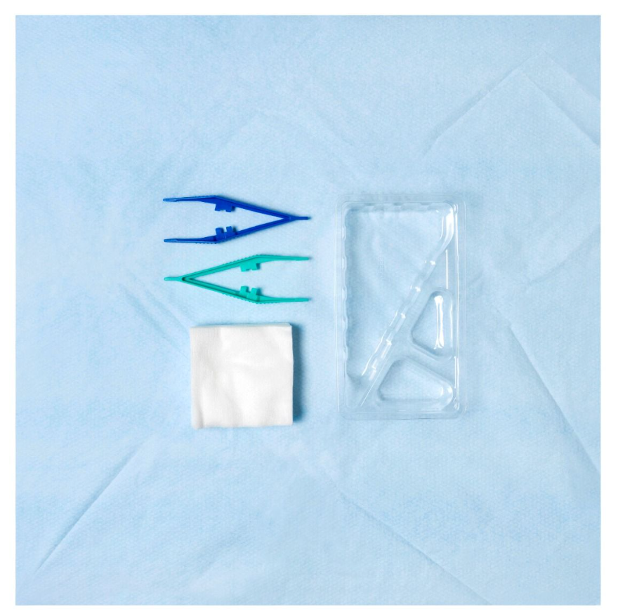 Medline Dressing Pack Change Tray Soft Tray with Non-woven Swabs ...
