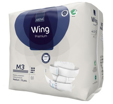 Abena Wing M3 Medium Blue 70-110Cm 3000Ml Pk15 - Health Equipment and ...