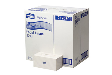 Tork Extra Soft Facial Tissue, Box/224 Sheets, Carton/24 Boxes - Health ...