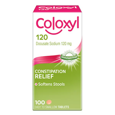 Coloxyl 120mg, 100 Tablets - Health Equipment and Consumable Supplies ...