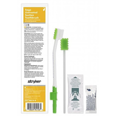 Sage Untreated Suction Toothbrush With Alcohol-Free Mouthwash And Mouth ...