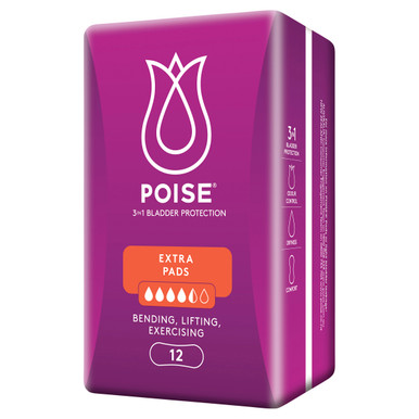 Poise Pads Extra Pack12 - Health Equipment and Consumable Supplies ...