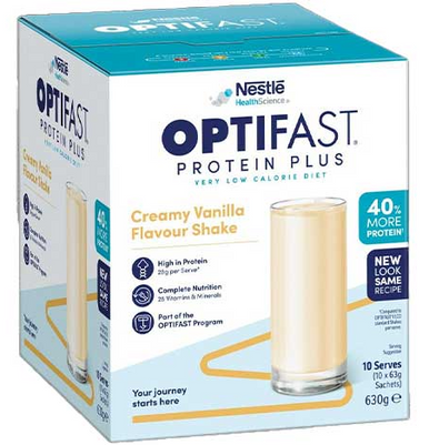 Optifast Protein Plus Shake Vanilla 63G Sachets PK10 - Health Equipment ...