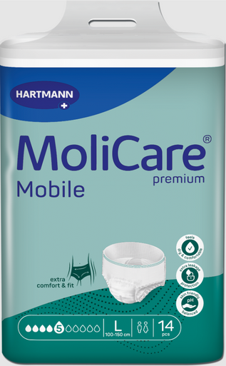 Molicare Premium Mobile Pull Up Pant 5 Drop Large Pack/14 - Health ...