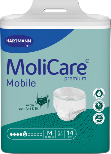 Molicare Premium Mobile Pull Up Pant 5 Drop Medium Pack 14 - Health ...