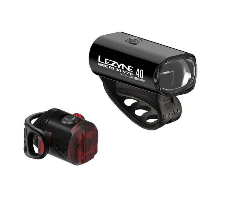 Lezyne Hecto Drive STVZO 40 and Femto USB STVZO LED Light Set
