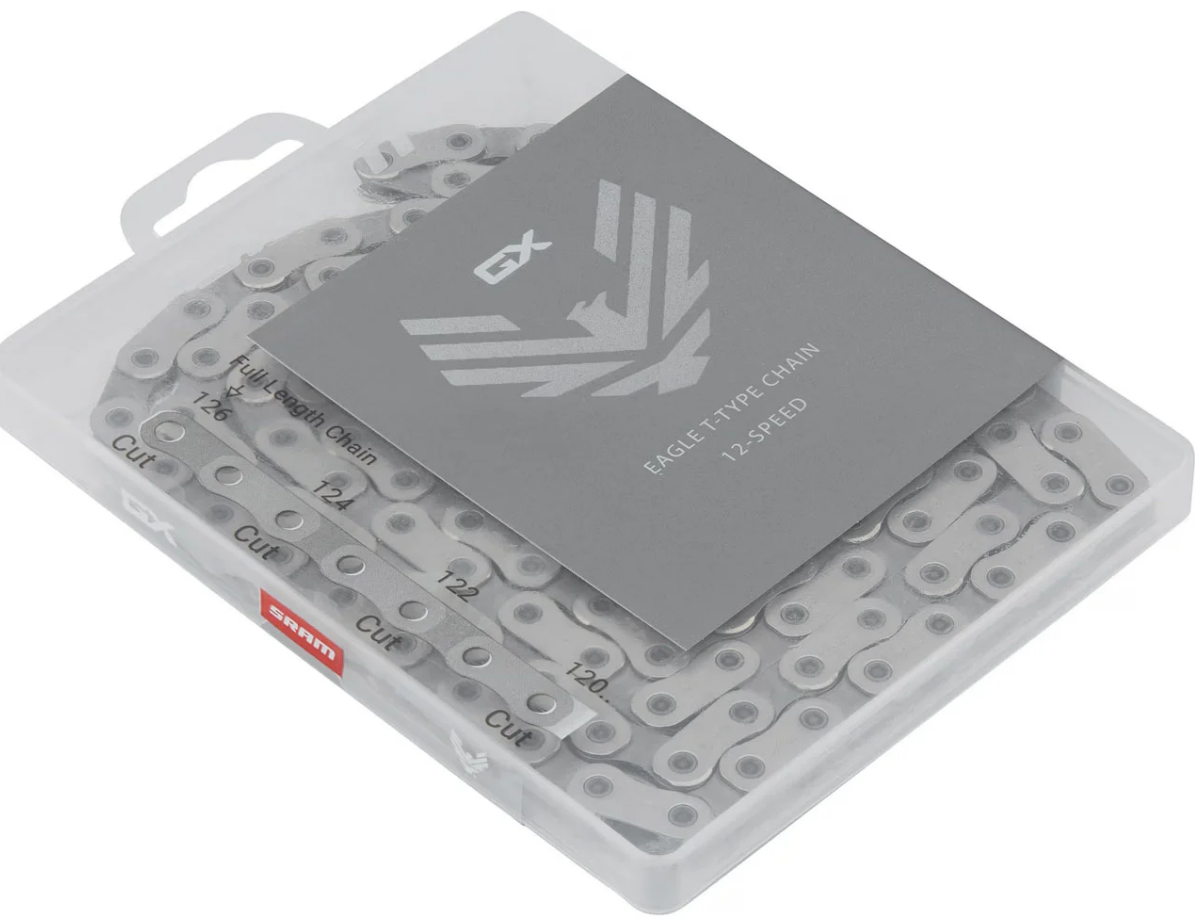 Sram GX Eagle 12 Speed T-Type Solid Pin 126 Link Bicycle Chain Includes ...