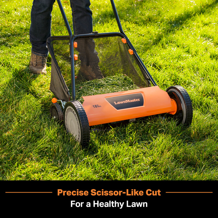 LawnMaster 18” 5-Blade Push Reel Mower