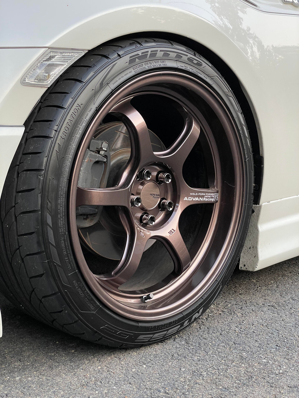 Advan R6 18x10 +35 5x114.3 Racing Copper Bronze