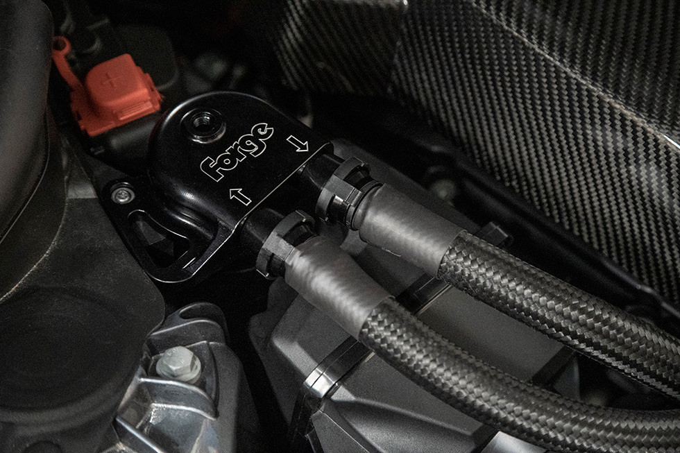 Forge Motorsport Oil Catch Can for the GR Supra 2020+