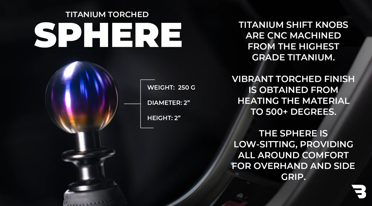 Billetworkz Titanium Shift Knob for the GR86 / BRZ 2022+ (Torched)