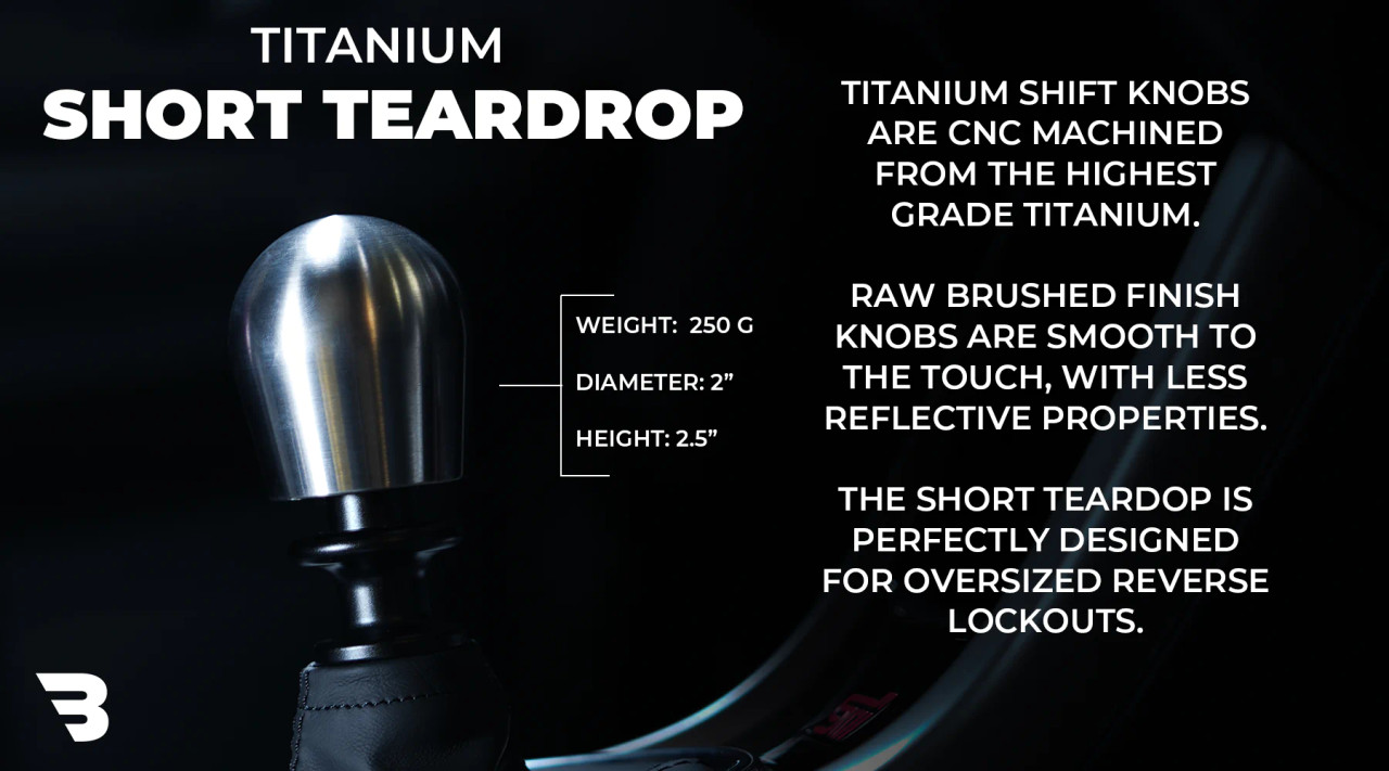 Billetworkz Titanium Shift Knob for the GR86 / BRZ 2022+ (Brushed)
