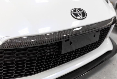 Rexpeed V4 Carbon Fiber Front License Plate + Front Nose Extension for ...