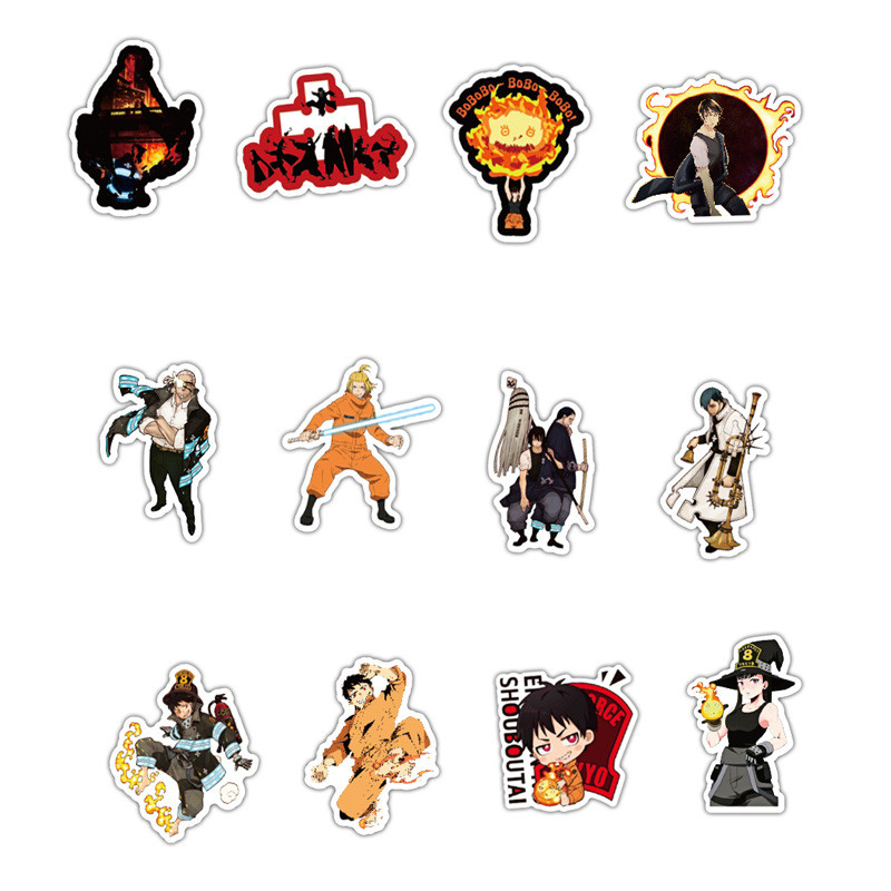 FIRE FORCE STICKER 50PCS - KATACHI