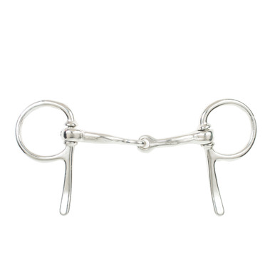 Half Cheek Snaffle Bit - 2536M 5"NP - KMS, LLC
