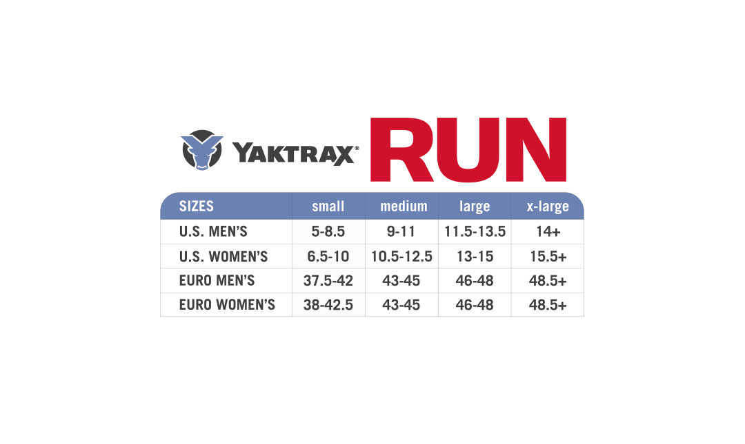 Yaktrax RUN (Medium) - River & Trail Outdoor Company