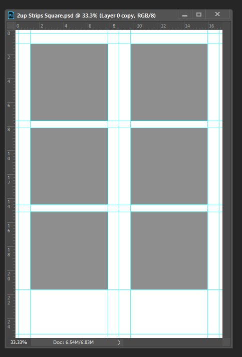 4x6" Strip Type 1- Sample/Guide PSD - Booth for iPad - Darkroom Templates