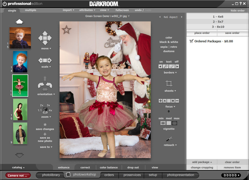 Santa Green Screen Bundle for Core Edition - Darkroom Templates