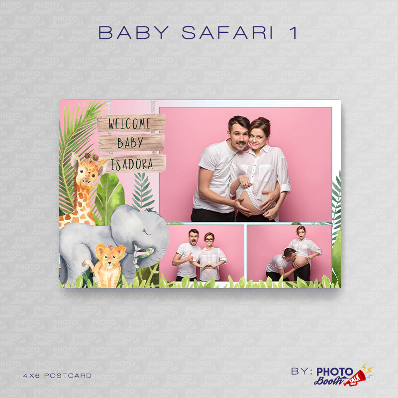 Baby Safari 1 4x6 - CI Creative - Darkroom Templates