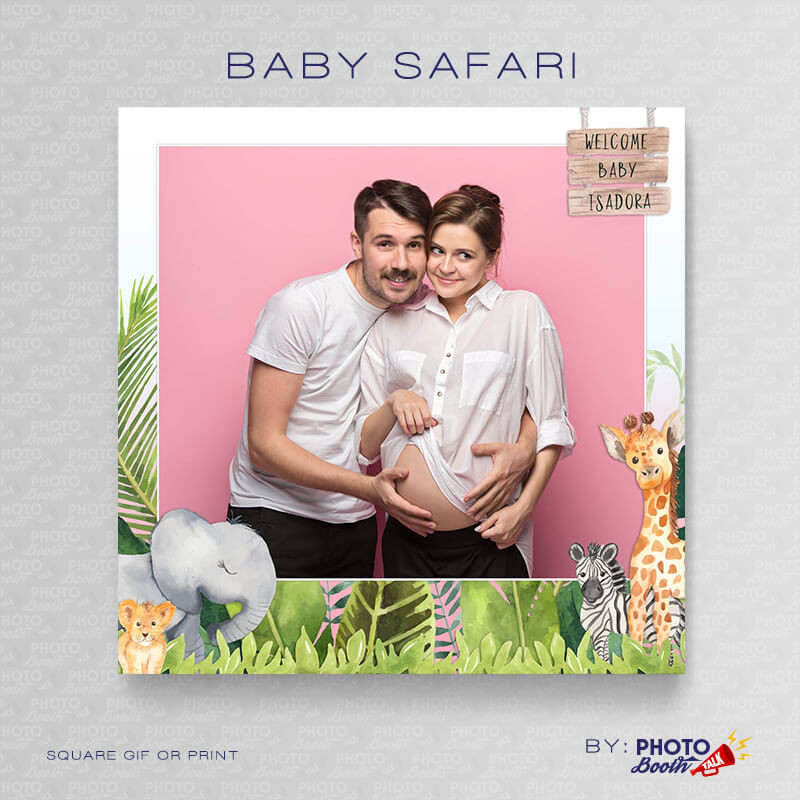 Baby Safari 1 Square Set - CI Creative - Darkroom Templates