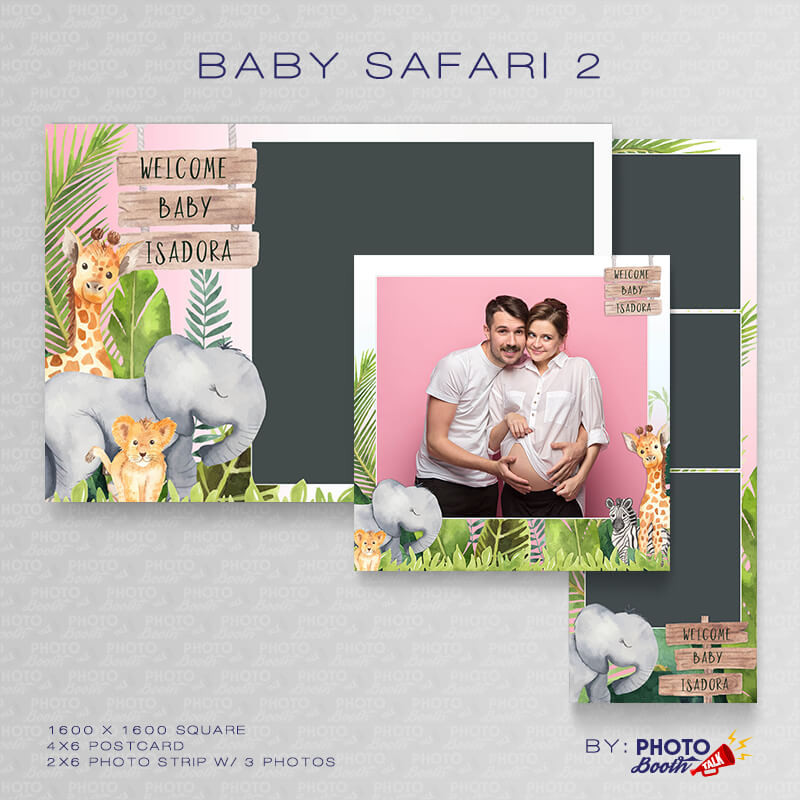 Baby Safari 2 Square Set - CI Creative - Darkroom Templates